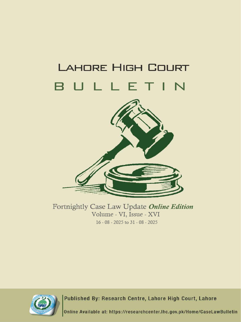 Bulletin 16.08.2025 to 31.08.2025 | PDF | Bail | Jurisdiction