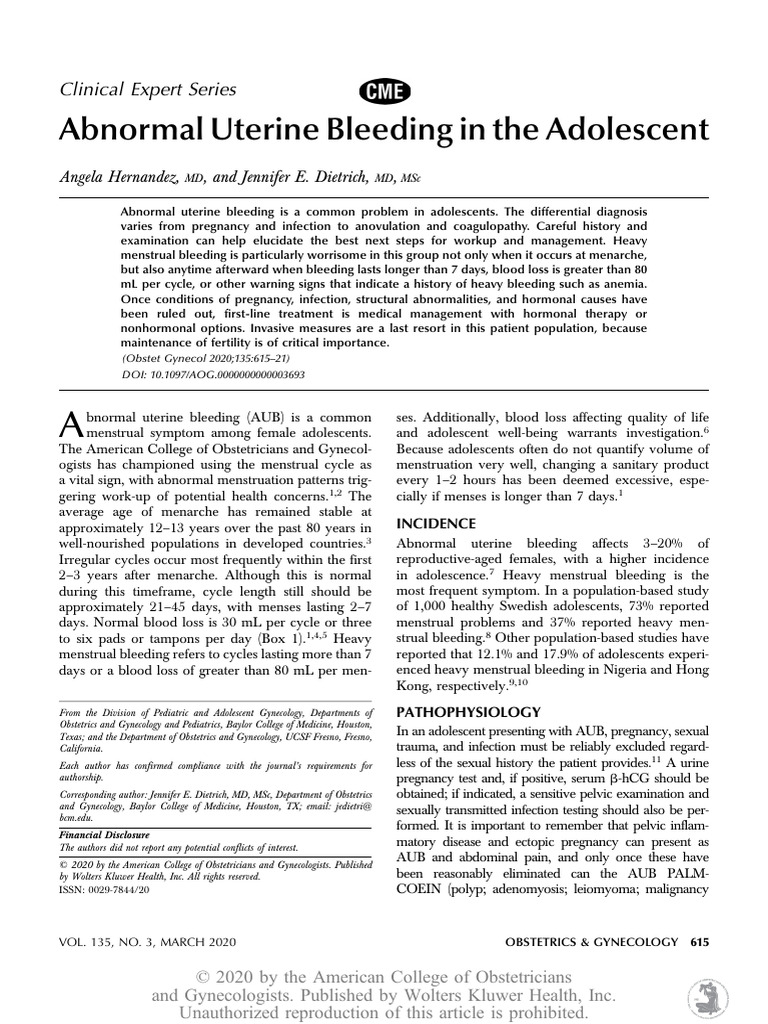 abnormal_uterine_bleeding_in_the_adolescent.17 2020 journal obstetrics ...
