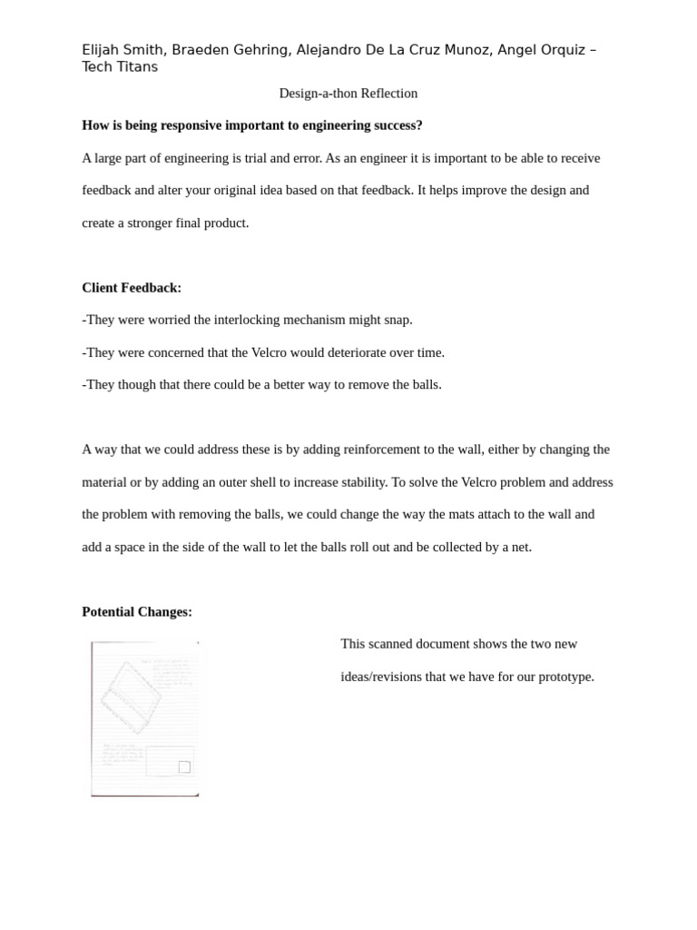 Design A Thon Reflection | PDF