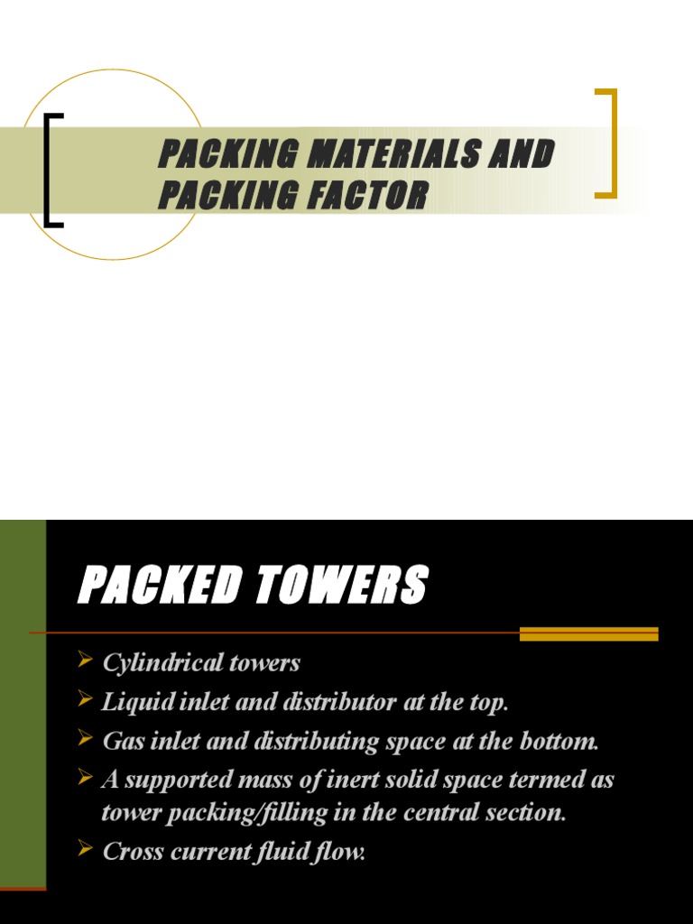 Packing Materials and Packing Factor | PDF | Physical Sciences | Materials