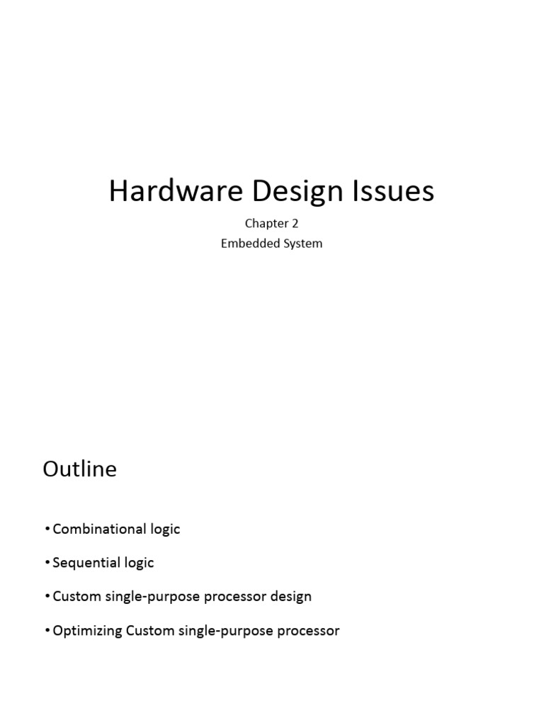 Chapter 2 Hardware Design Issues | PDF | Logic Gate | Cmos