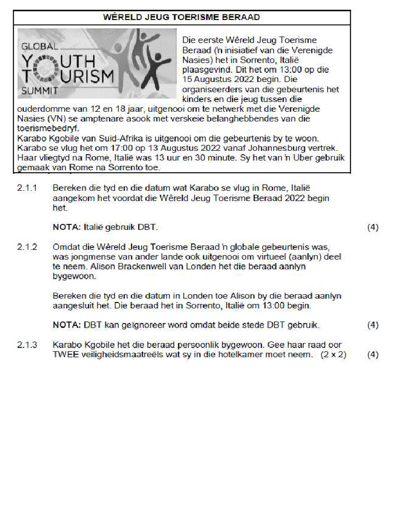 Tydsones Oefeninge | PDF