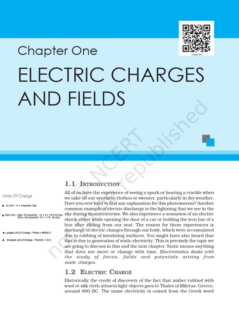Electric Charges and Fields | PDF | Electric Charge | Force