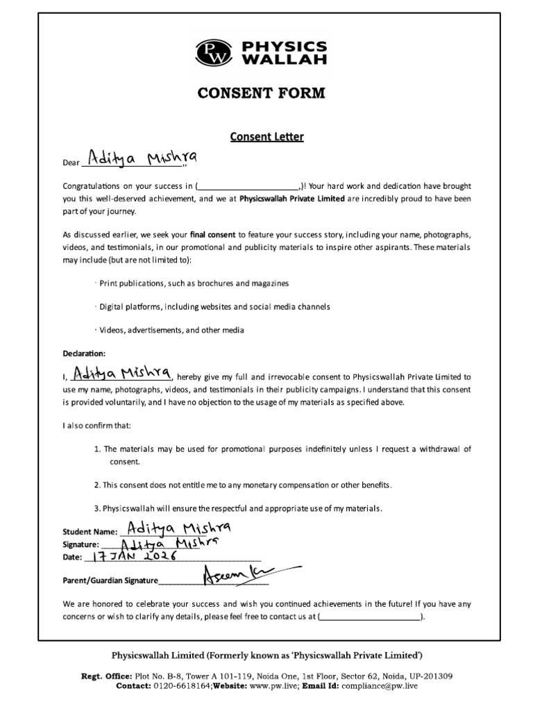 Conent Form Signed | PDF
