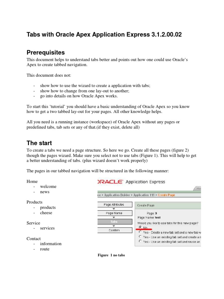 Tabs With Oracle Apex | PDF | Cognitive Science | Computing And ...