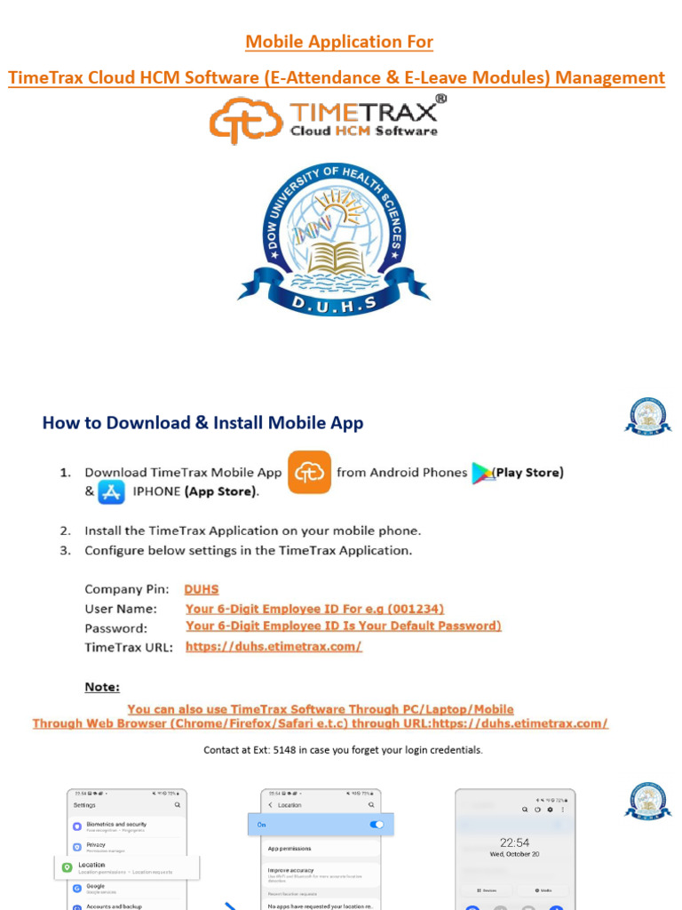 10 - TimeTrax Presentation For Mobile Application | PDF | Password ...