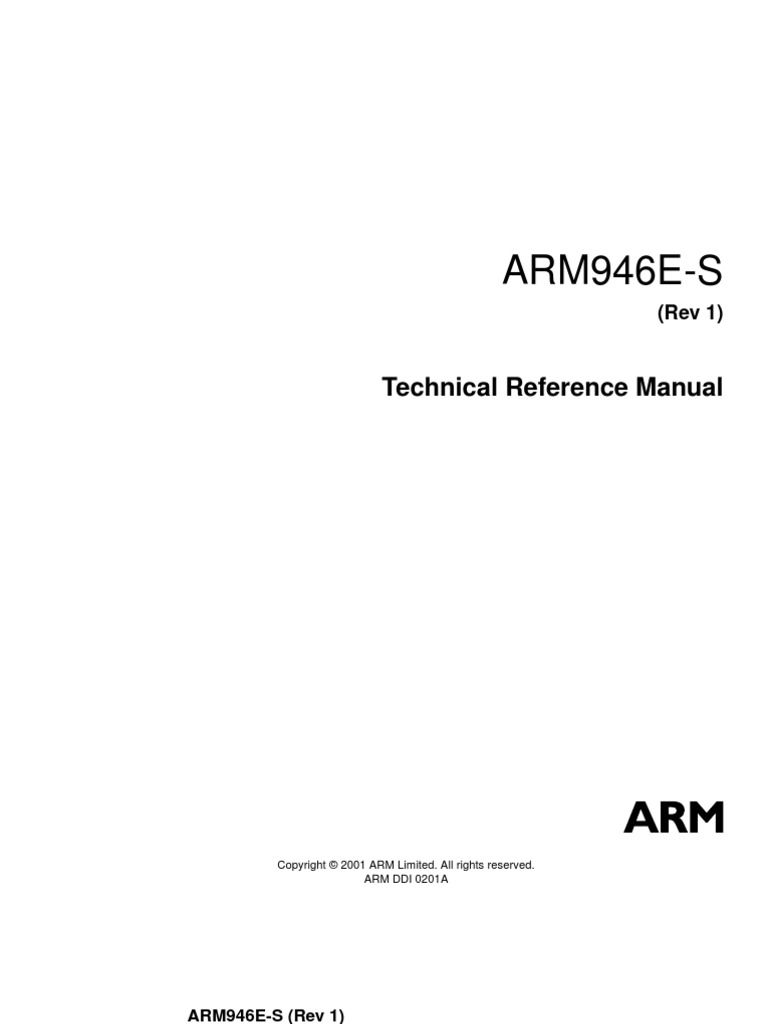 ARM946E-S: Technical Reference Manual | PDF | Arm Architecture | Instruction Set