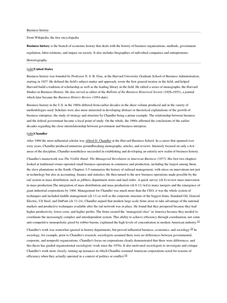 Overview of Business History Studies | PDF | Science | Business