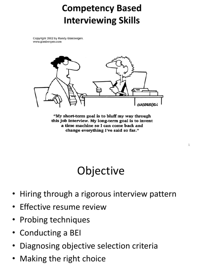 Competency Based Interviewing Skills | PDF | Competence (Human ...