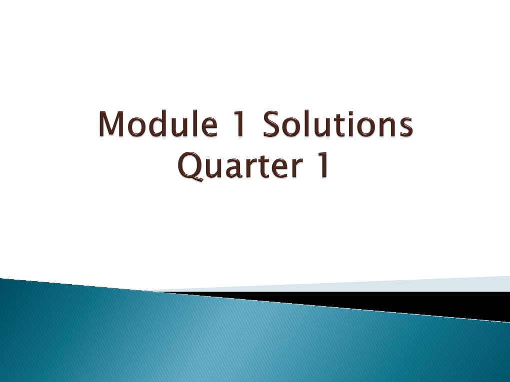 K-12 Grade 7 Science Module 1 Solutions | PDF