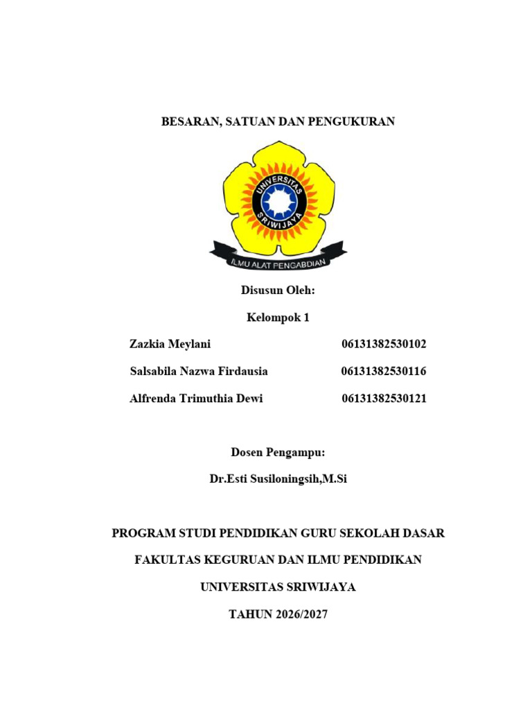 Besaran, Satuan Dan Pengukuran | PDF