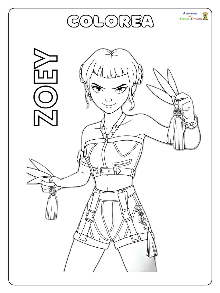 Dibujos Colorear Guerreras K Pop 2 | PDF