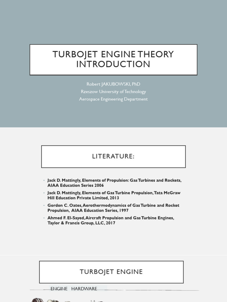 Turbojet Engine Theory Introduction 1 | PDF | Thrust | Engines