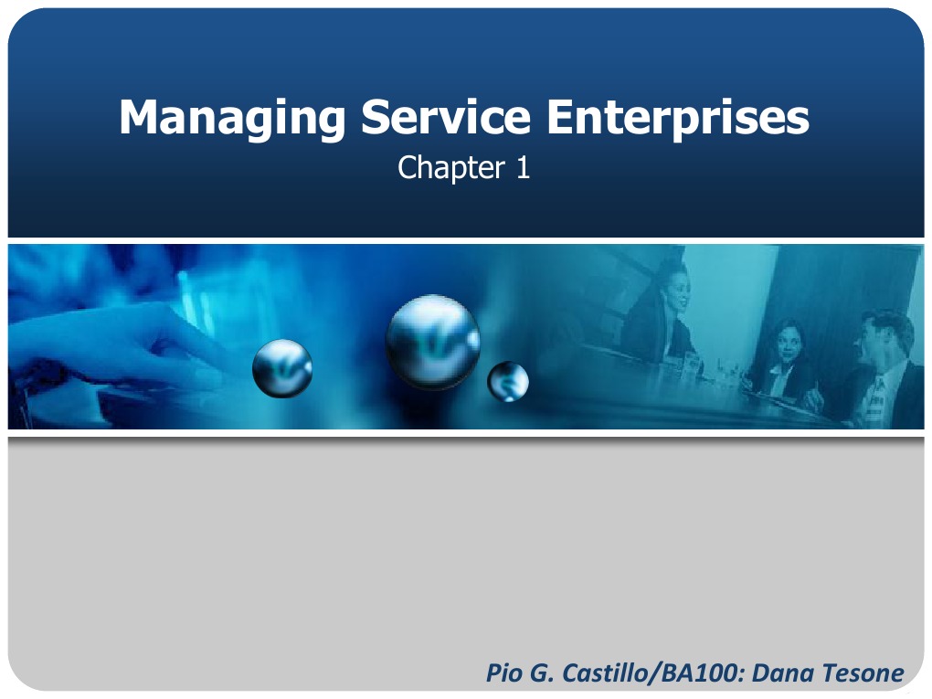 Chapter 1: Managing Service Enterprises | PDF | Organizational Culture ...