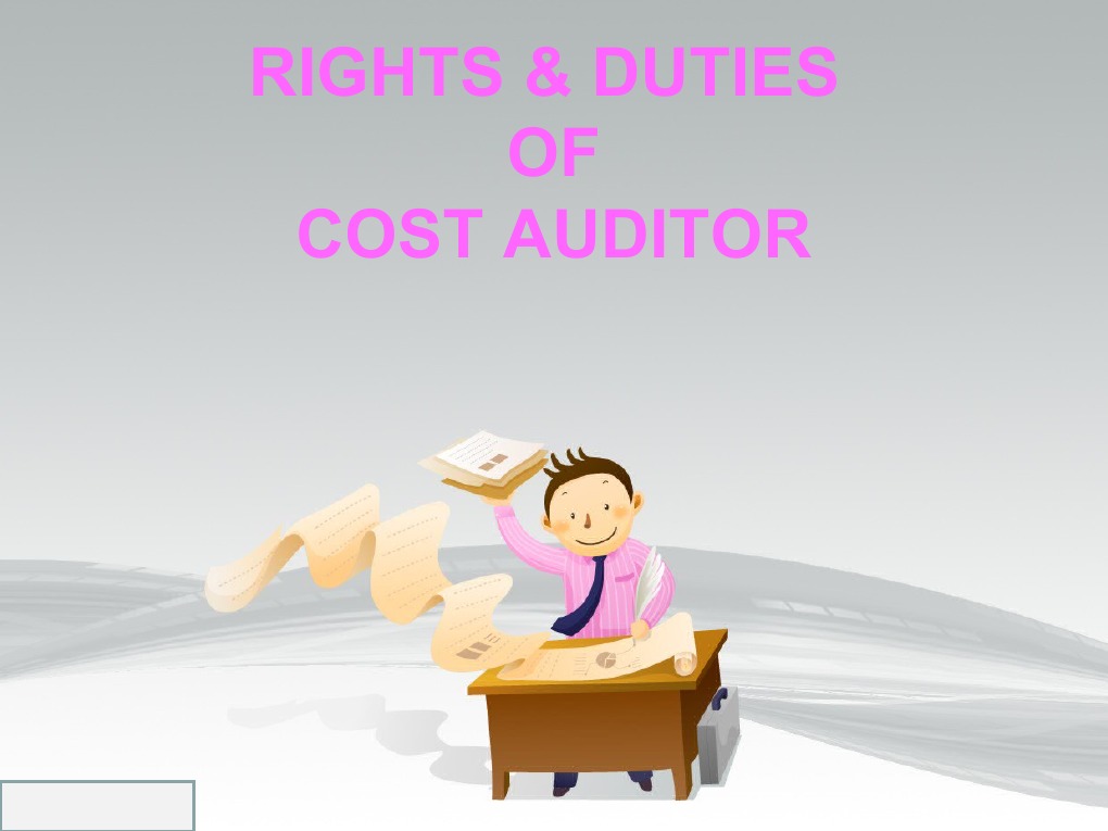 Rights and Duties of Cost Auditor | PDF | Pricewaterhouse Coopers ...