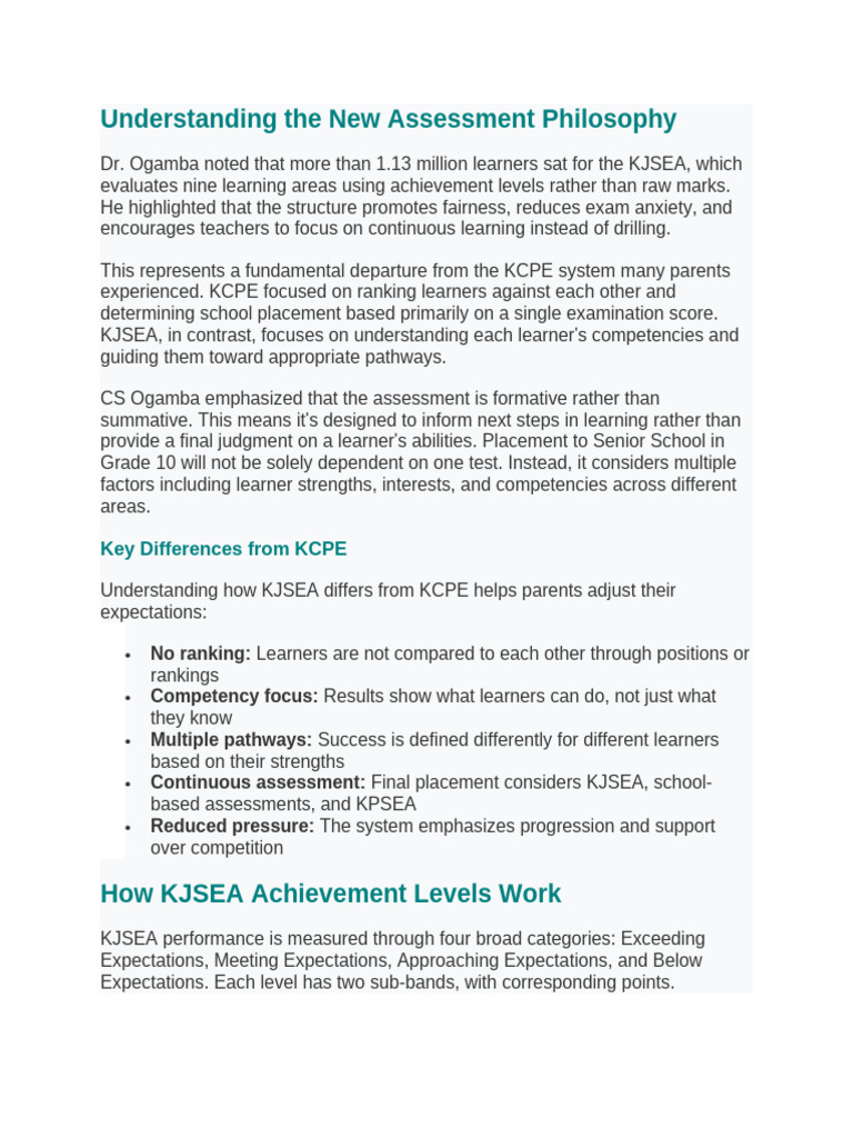 Understanding the New Assessment Philosophy | PDF | Educational Assessment | Learning