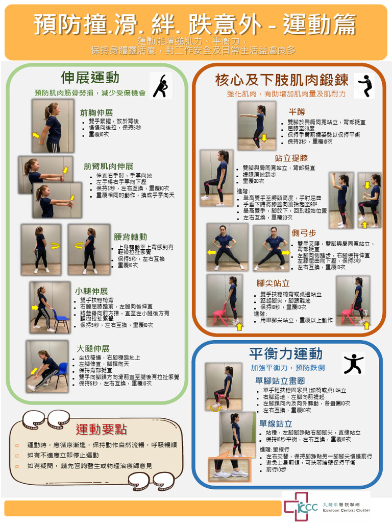 KCC SSTF Prevention - Exercise Poster | PDF