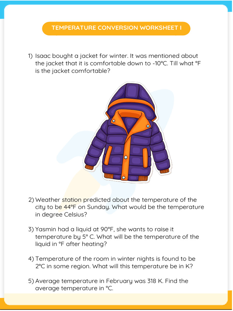 Temperature Conversion Worksheet 1 | PDF