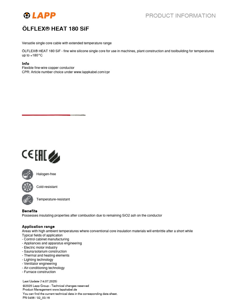 LAPP_PRO144EN | PDF | Insulator (Electricity) | Electrical Conductor
