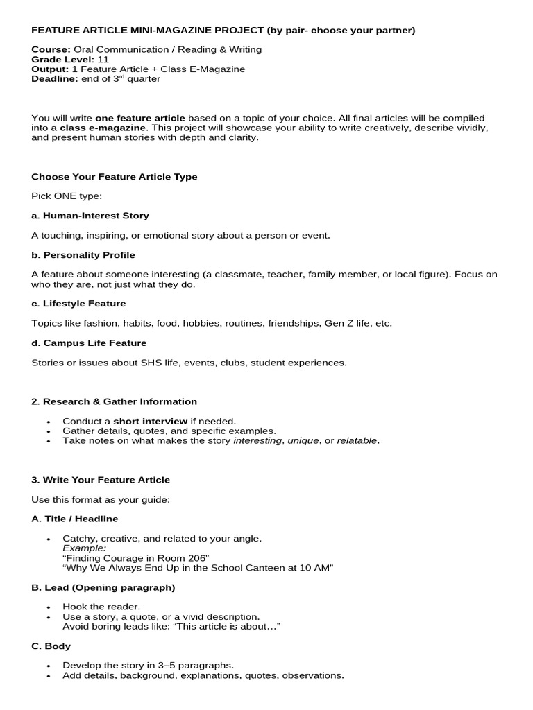 3rd Quarter Project Raws | PDF | Learning | Communication