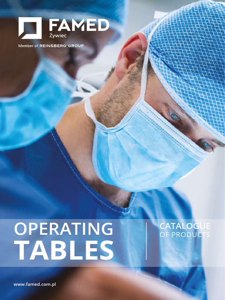 Operating Tables ENG Famed-Zywiec | PDF | Corrosion | Mattress