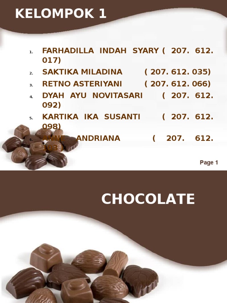 Chocolate Sweets | PDF