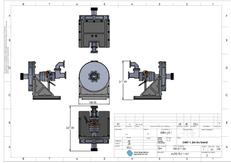Omt-1.2m Ku Band Assembly | PDF