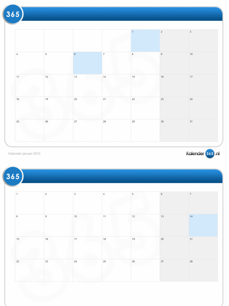 maandkalender-2010 | PDF