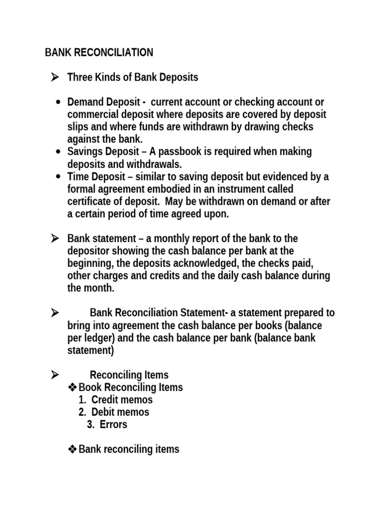 Bank Reconciliation Lecture | PDF | Banks | Transaction Account