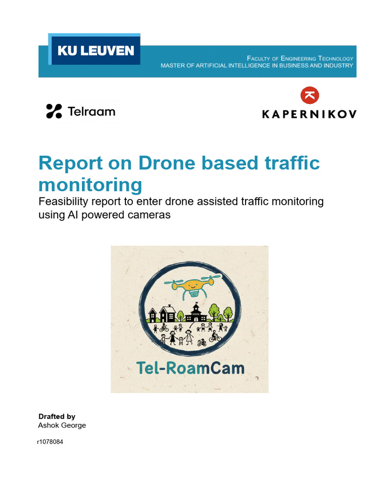 Drone Based Traffic Monitoring | PDF | Unmanned Aerial Vehicle ...
