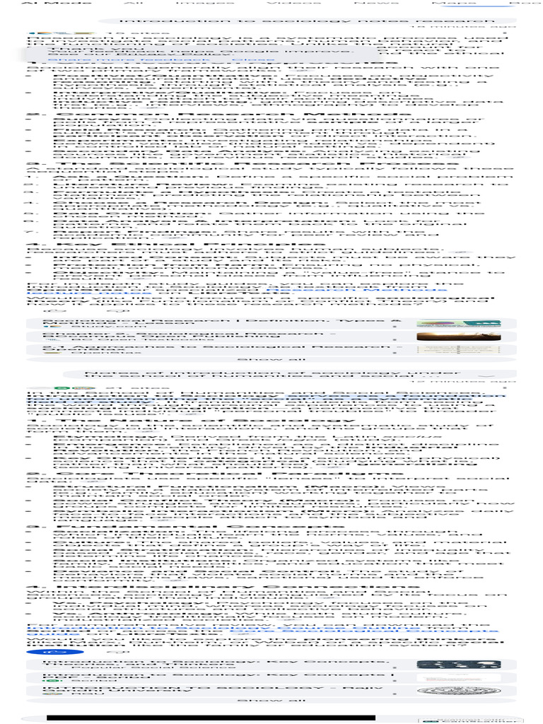 Introduction To Sociology Notes Research - Google Search | PDF ...