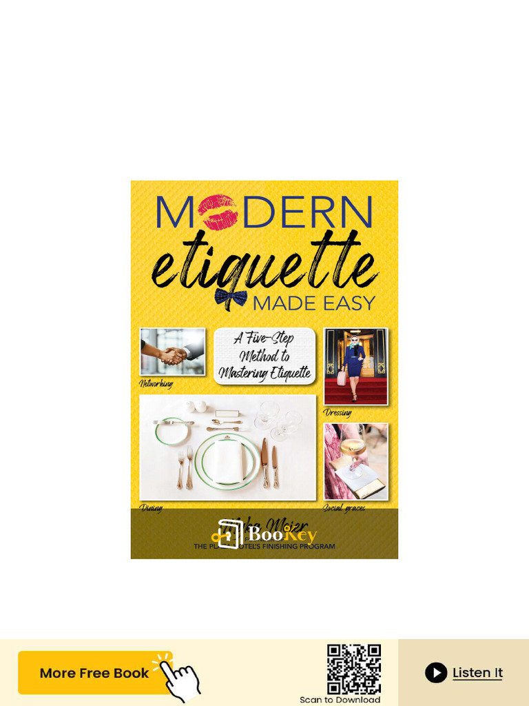 Modern Etiquette Made Easy PDF | PDF | Body Language | Nonverbal ...