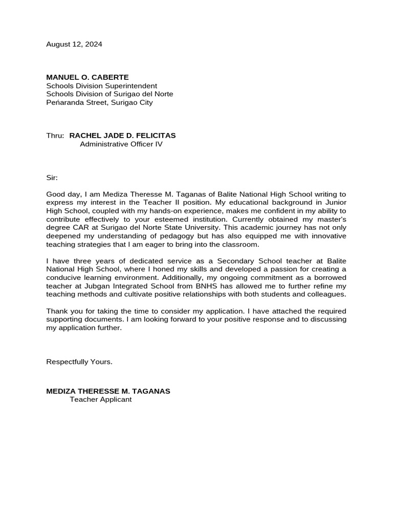 Intent Letter Jomar 2024 | PDF