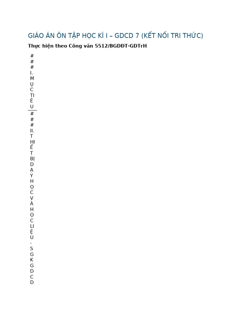 Ôn Tập Học Kì I – Gdcd 7 (kết Nối Tri Thức) (1) | PDF