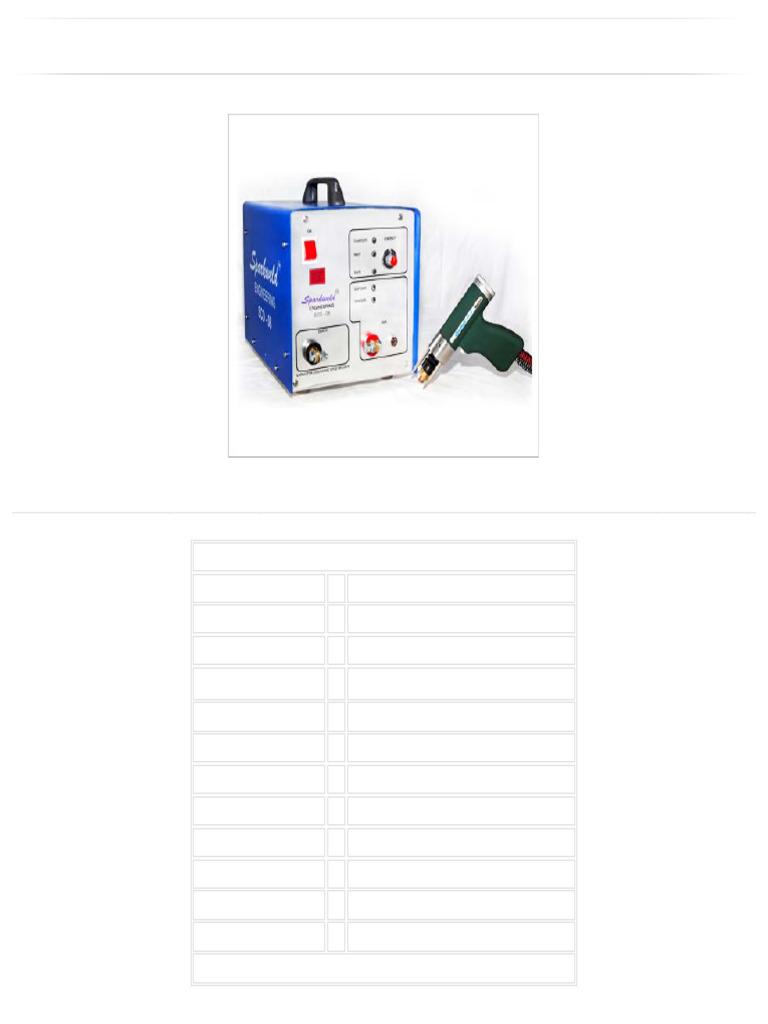 Capacitor Discharge Stud Welder | PDF