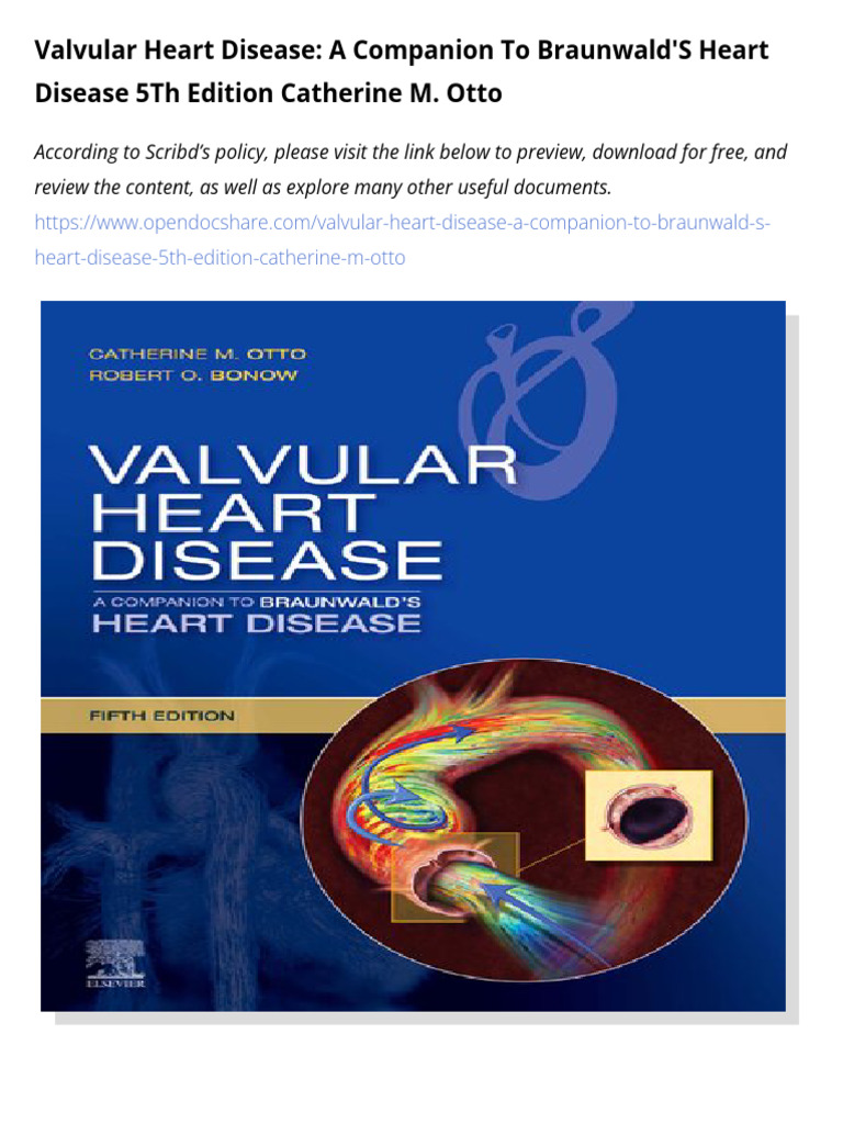 Valvular Heart Disease: A Companion to Braunwald's Heart Disease 5th ...