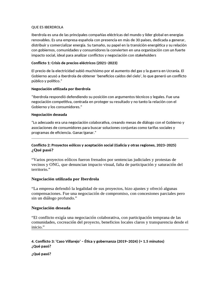Que Es Iberdrola | PDF | Economias