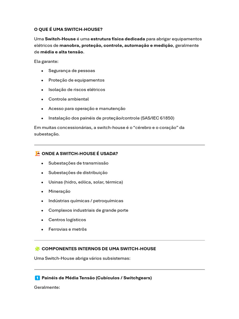Switch-House vs Eletrocentro | PDF | Automação | Scada
