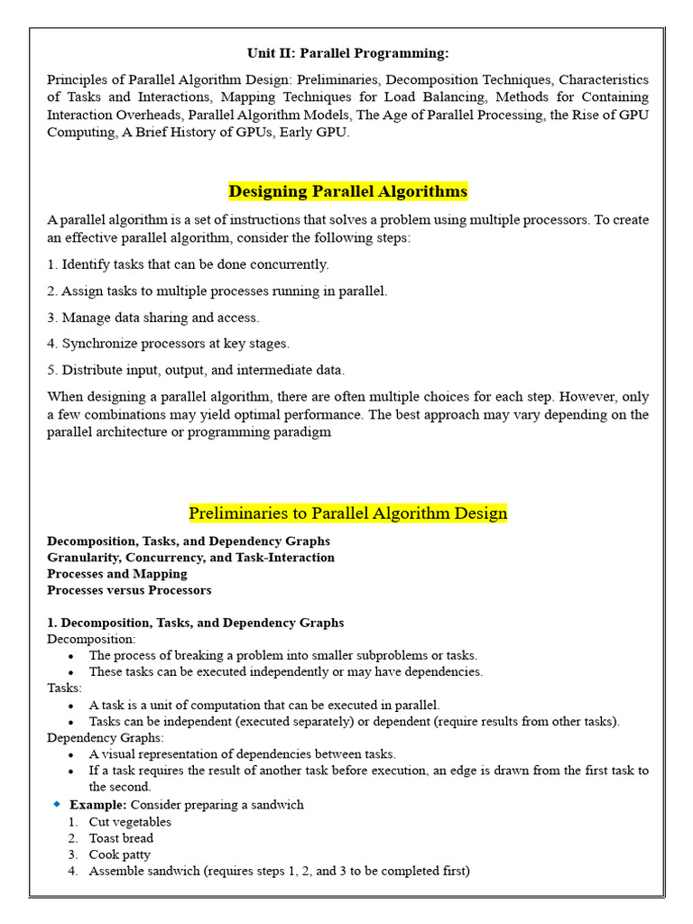 HPC unit-2 | PDF | Graphics Processing Unit | Parallel Computing
