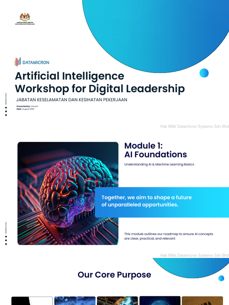Workshop AI Module 1 WM | PDF | Machine Learning | Artificial Intelligence