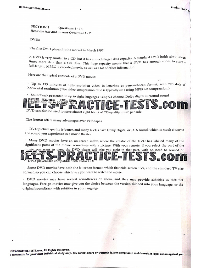 GT Reading Practice Test 13 | PDF