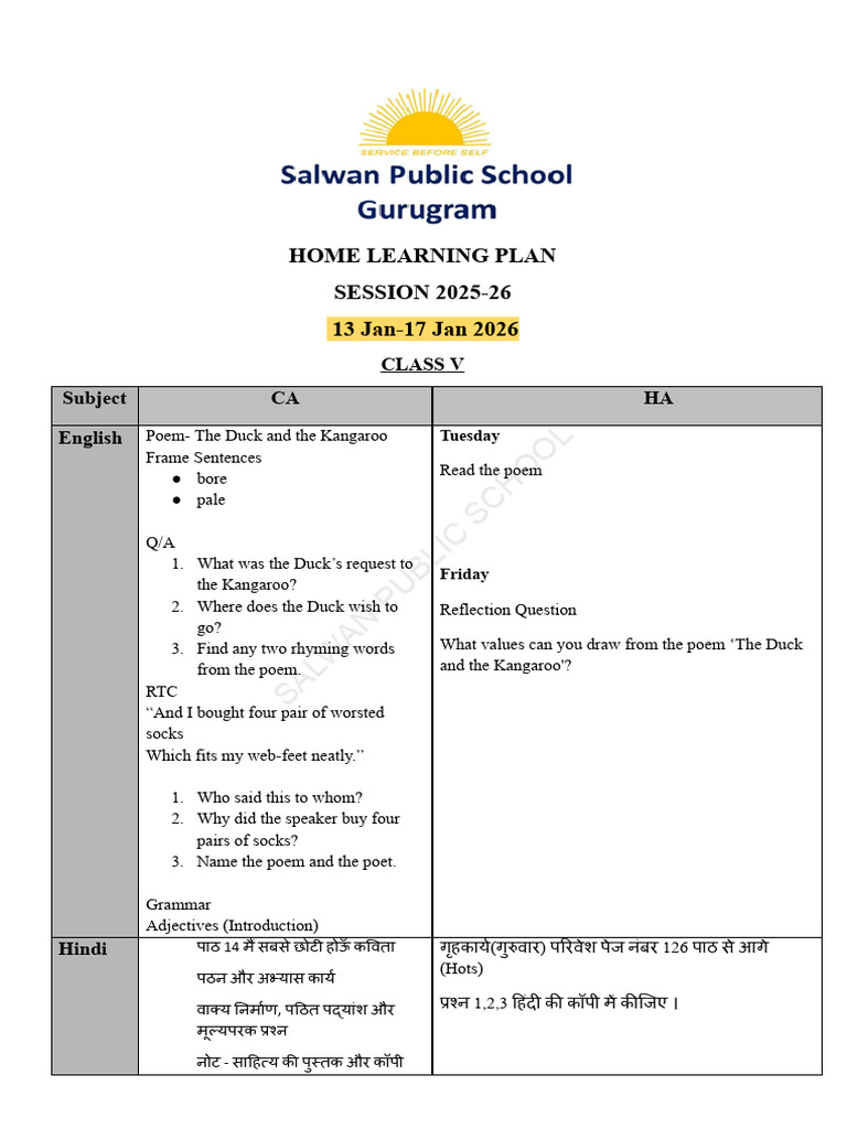 Grade-V Hlp 13 Jan-17 Jan 2026.Docx (6) | PDF
