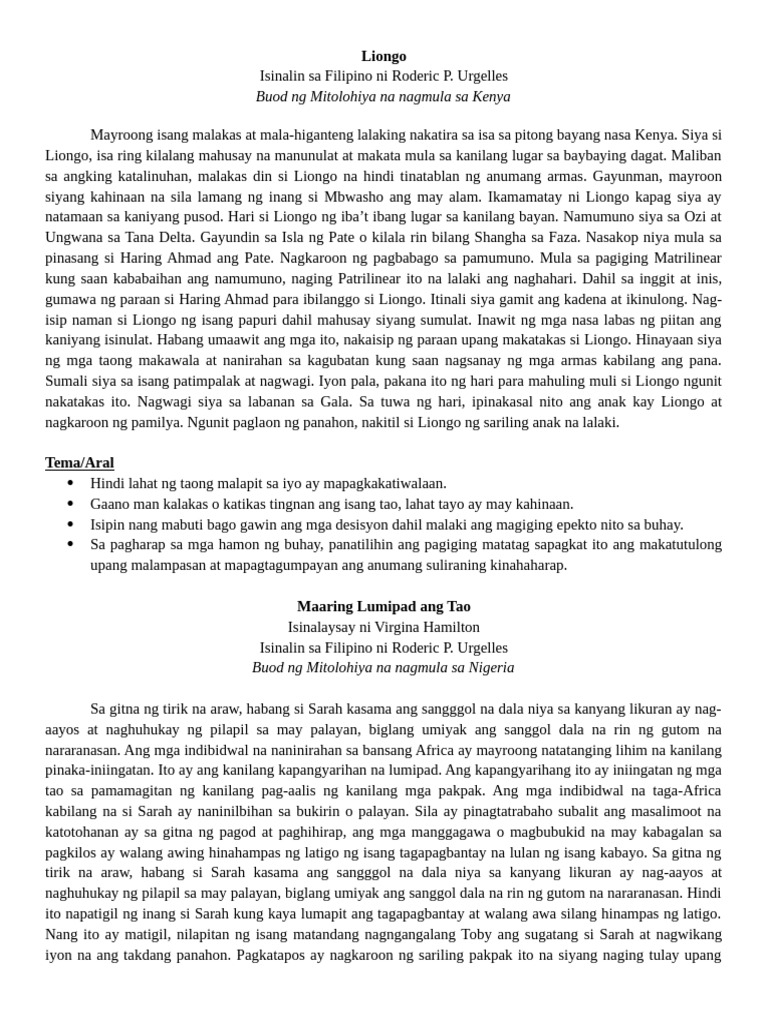 Filipino | PDF