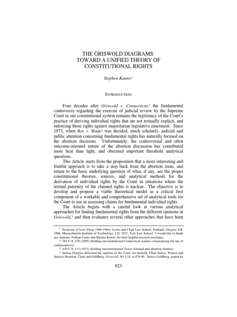 Unified Theory of Constitutional Rights | PDF | Fourth Amendment To The ...