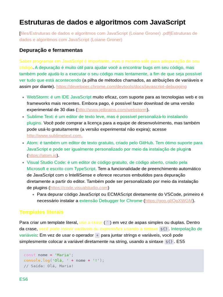 Estruturas de Dados e Algoritmos Com JavaScript | PDF | Teoria dos ...