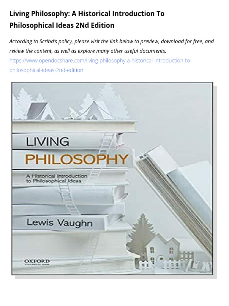 Living Philosophy: A Historical Introduction to Philosophical Ideas 2nd ...