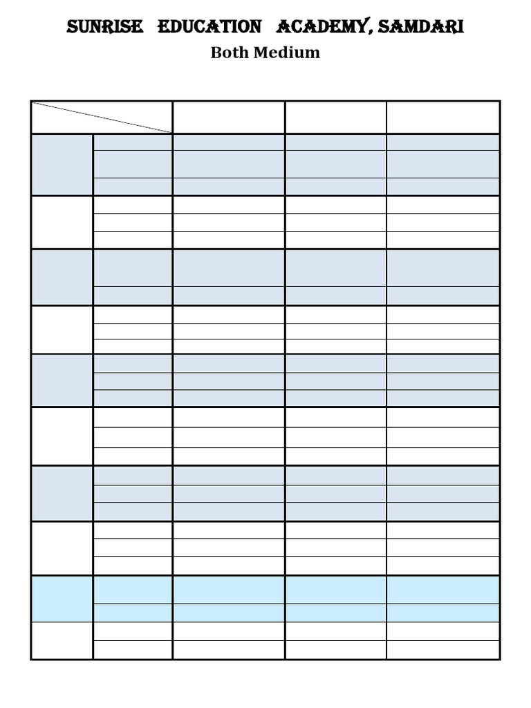 III Test Time Table | PDF