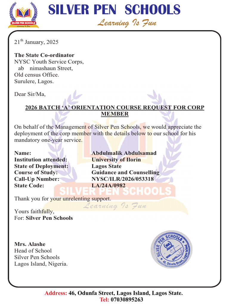 SM Request Letter | PDF
