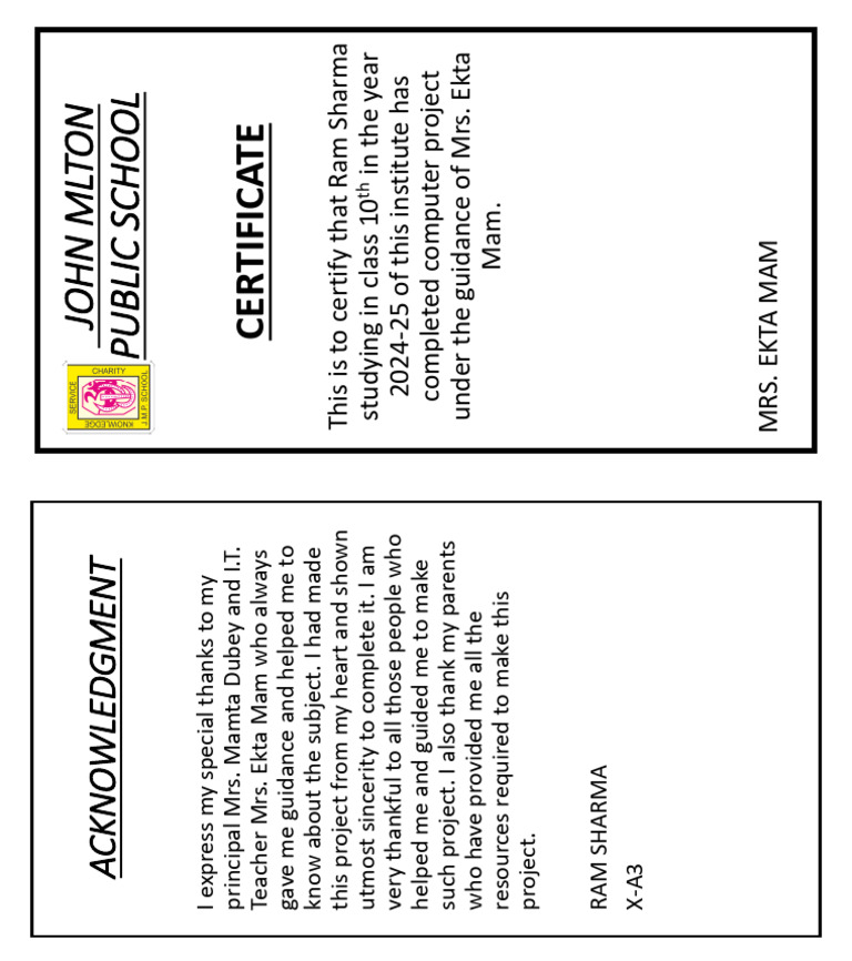 John Mlton Public School | PDF