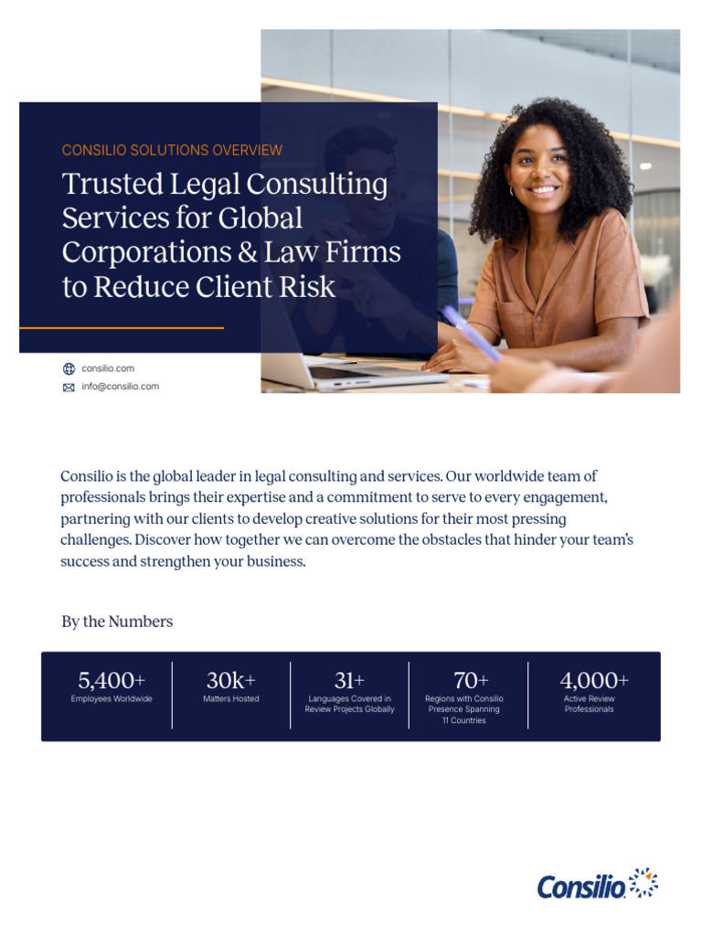 Consilio Solutions Overview | PDF | Computing | Business